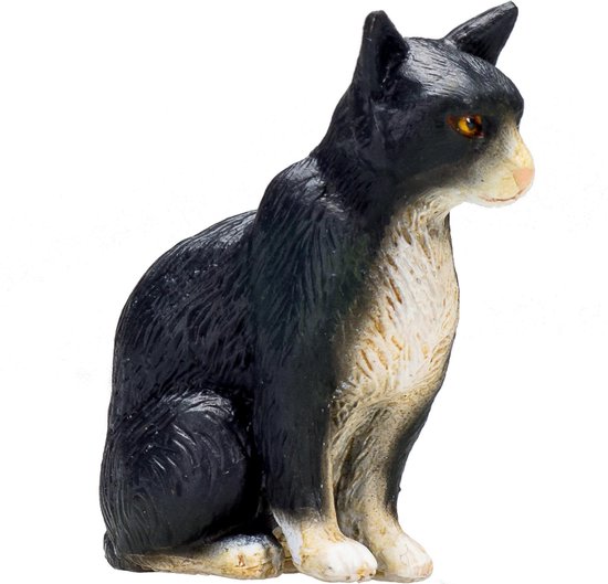 Mojo Pets speelgoed Kat Zittend Zwart Wit - 387371 | bol