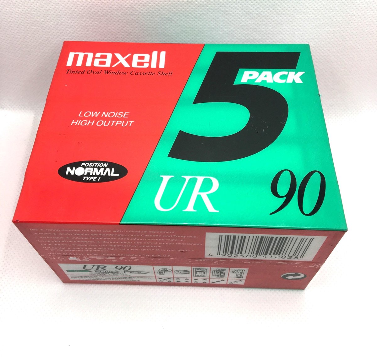 Maxell UR 90 Cassette Tape normal position 5 Pack / Uiterst geschikt ...