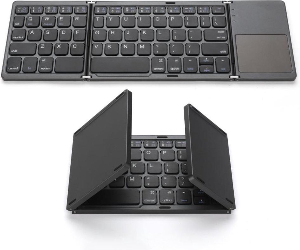 Draadloos Opvouwbaar Bluetooth Tablet Toetsenbord - Met trackpad - Muis ...