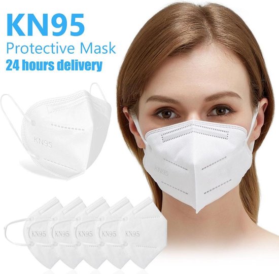FFP2 (KN-95) CE & FFP2 | 10 stuks | FFP2 Mondkap | Mondkapjes FFP2| Mondmasker FFP2 | ... | bol.com