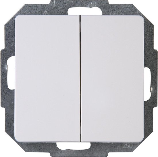 KOPP - Serieschakelaar - Paris - Inbouw - 1-voudig Dubbel Schakelaar ...