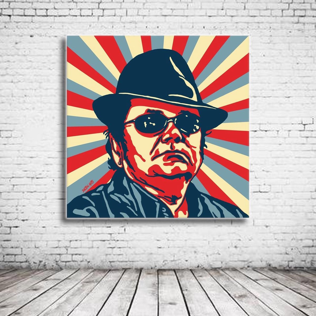 bol.com | Pop Art Andre Hazes Canvas - 90 x 90 cm - Canvasprint - Op ...