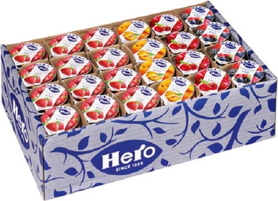Hero Extra Confiture Assortiment jam 216 x 15 gram | bol