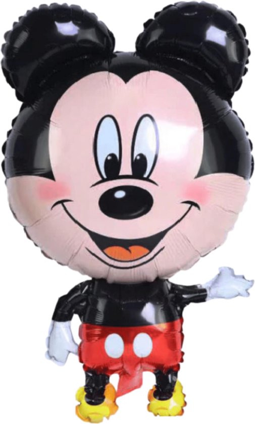 Mickey Mouse Ballon - 85 x 47 cm - Inclusief Opblaasrietje - Ballonnen ...