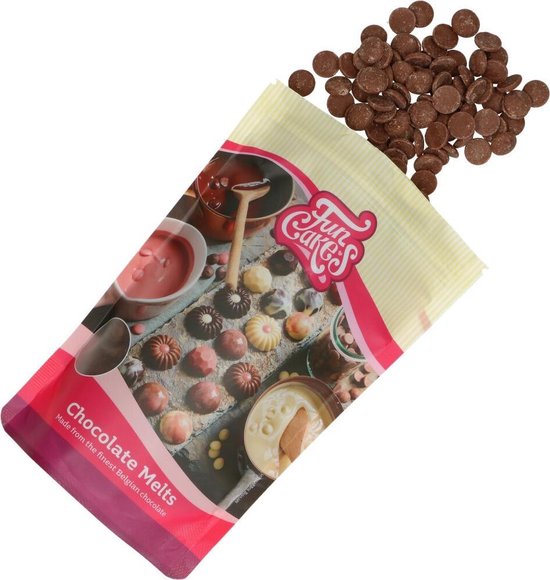 FunCakes Chocolade Melts - Melk - 350g - Smeltchocolade - Candy Melt | bol