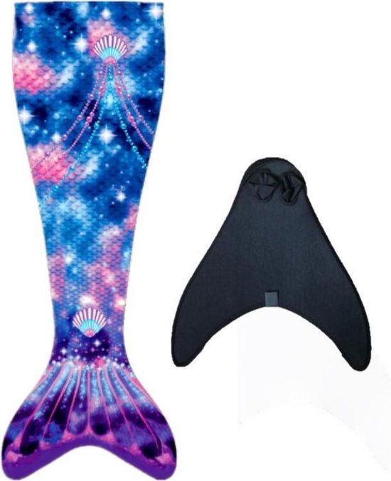 Ultra shinny zeemeerminstaart darkshell maat 10 met monovin schoenmaat 28/42 | bol.com