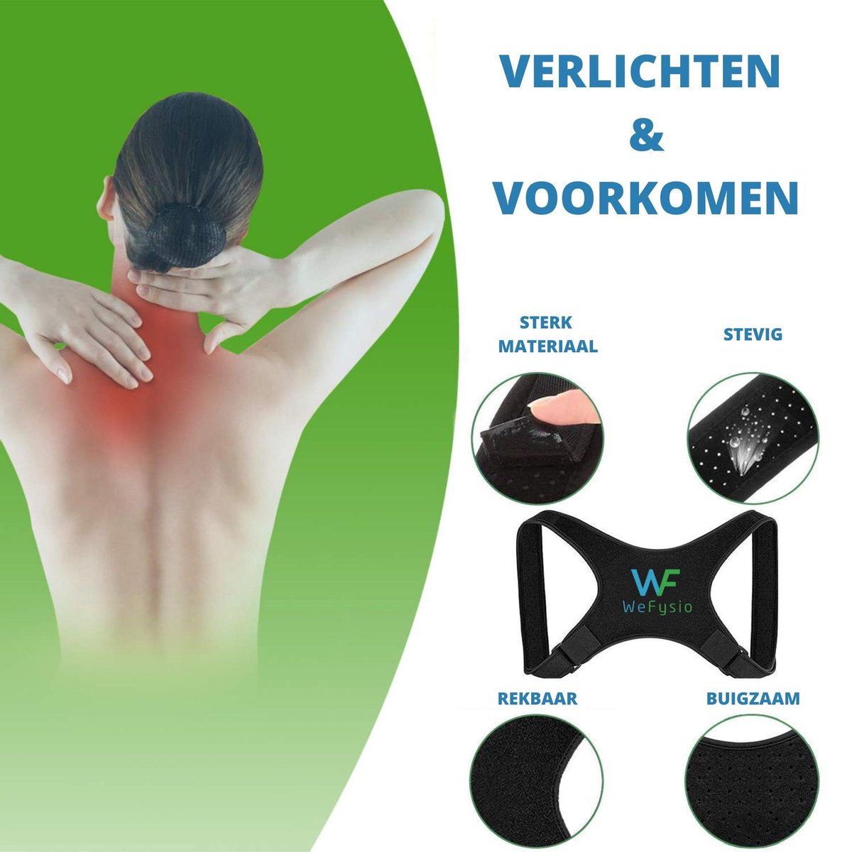 WeFysio Rugbrace - Rug Correctie - Postuur/Houding Verbeteren ...
