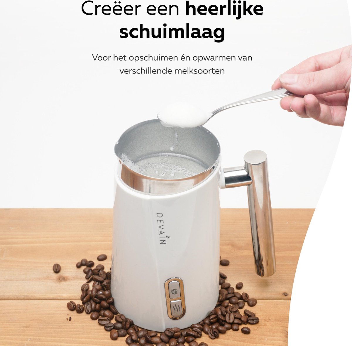 Devain Elektrische Melkopschuimer - Melkopschuimer Electrisch ...