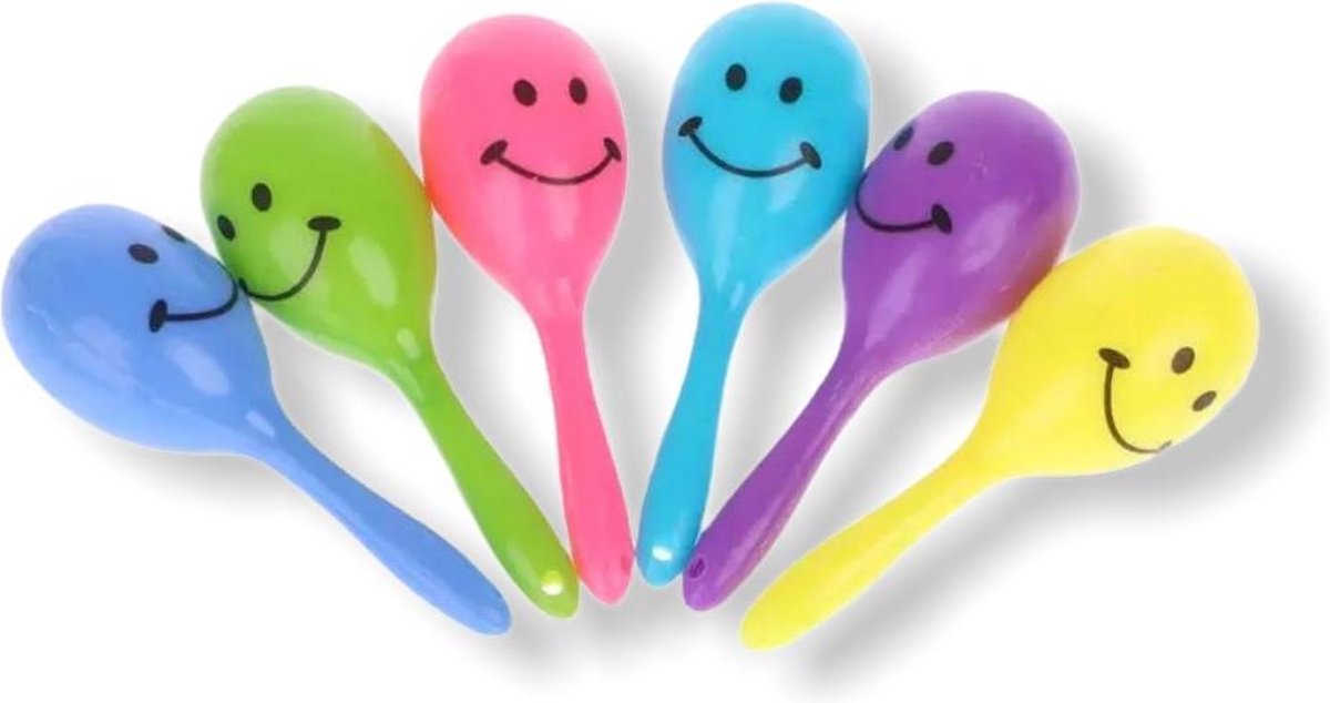 Uitdeelcadeaus Smiley maracas (24stuks) - Traktatie | bol.com