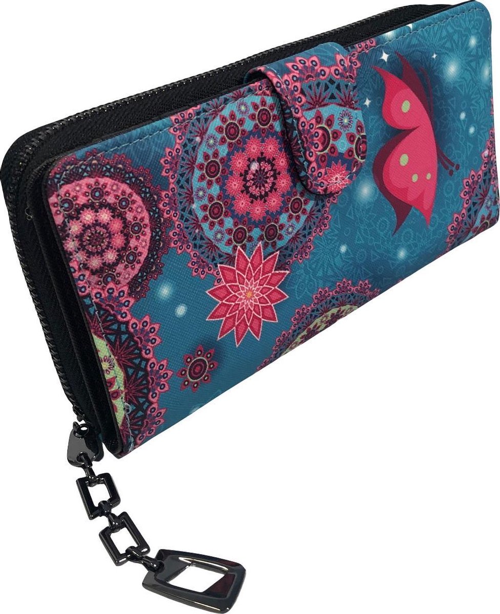 THL Design - Portemonnee Dames - Ritsportemonnee - Grote Dames ...