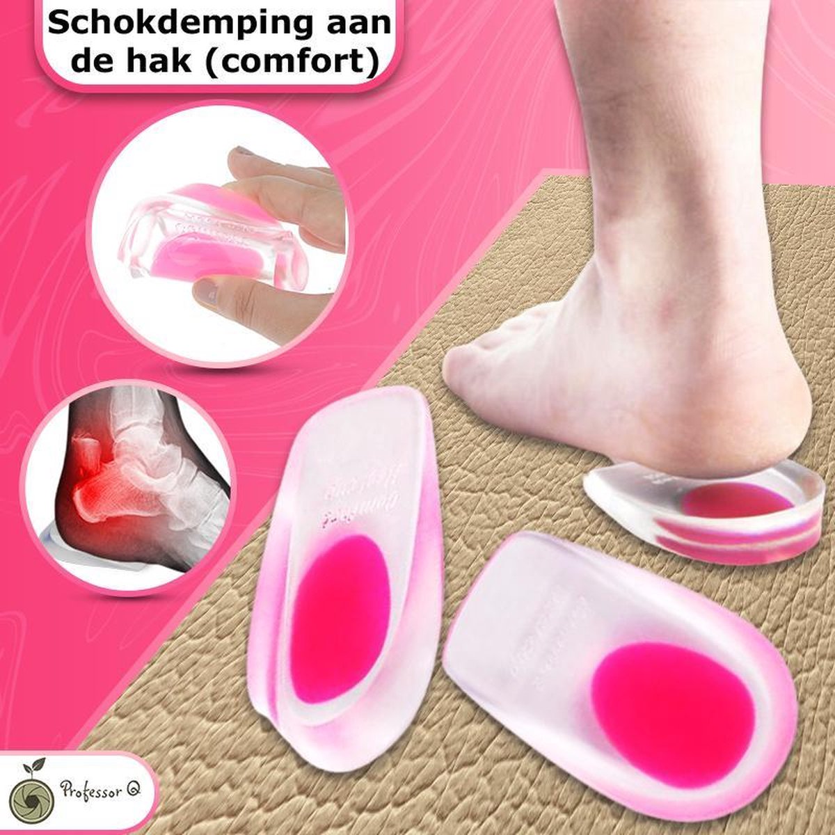 Hielspoor Zooltjes Dames - Hielbeschermers - Soft Gel - 2 Paar ...