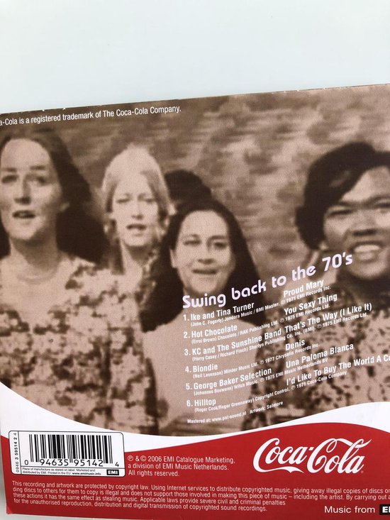 Coca Cola swing back to the 70’s verzamel-cd, Various artists coca cola ...