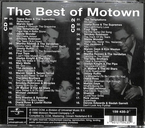 The best of Motown, various artists | CD (album) | Muziek | bol.com