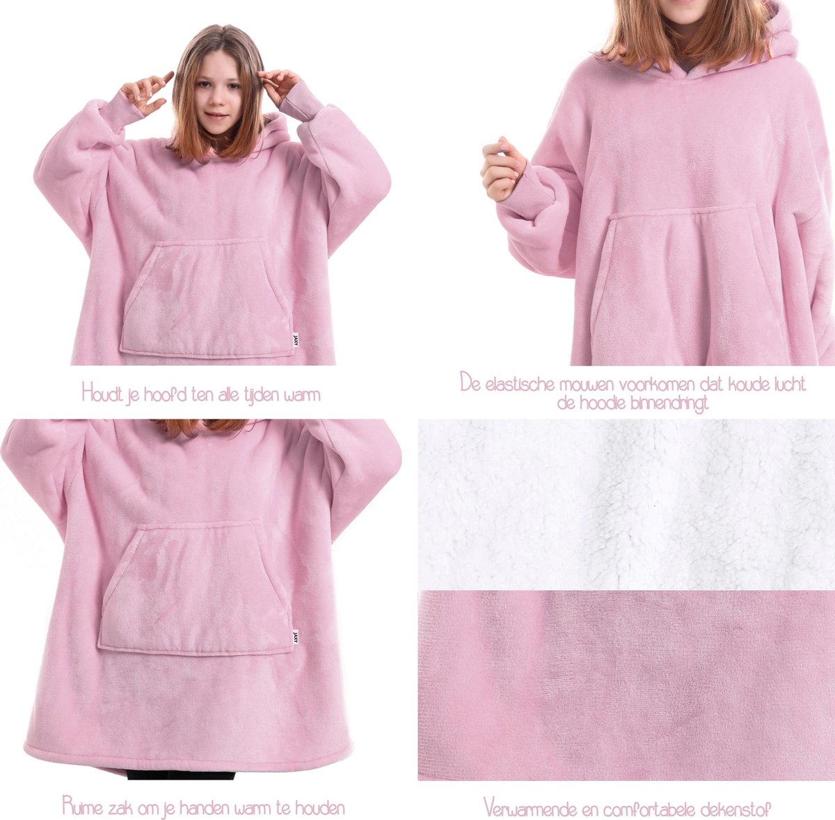 JAXY TV Deken - Oodie - Cuddle Hoodie - Snuggie - Hoodie Deken - Hoodie ...