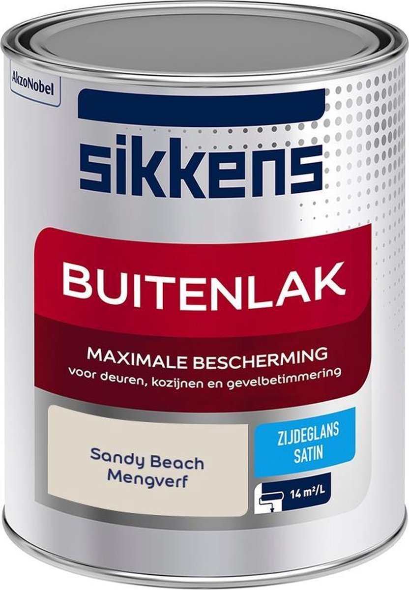 Sikkens Buitenlak - Verf - Zijdeglans - Mengkleur - Sandy Beach - 1 ...