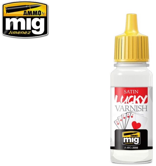 AMMO MIG Hobbyverf Acrylverf - MIG 2056 Lucky Varnish - Satin - Acryl ...