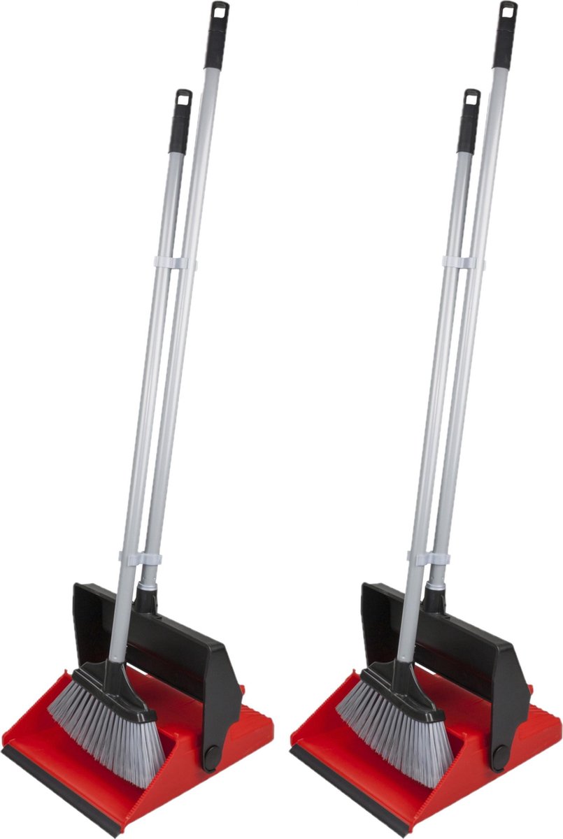 Set de 2x pelle et pelle en plastique luxe avec manche long 80 cm et ...