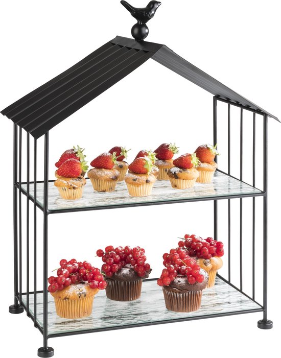 APS-Germany® Luxe Etagère 2 Laags - Serveerset - voor High Tea en ...