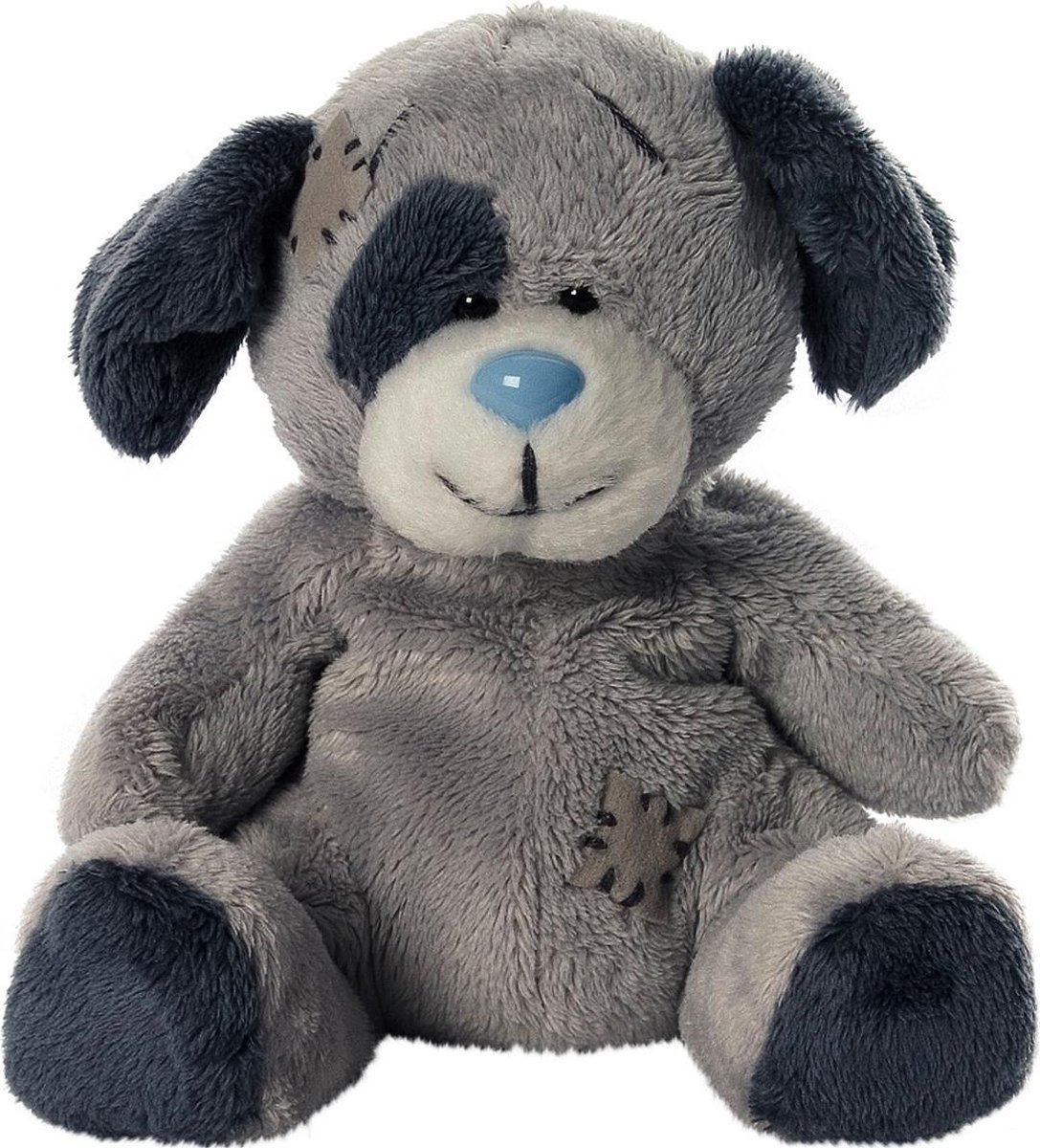 Knuffel - Hond - Met blauwe neus - 11cm | bol.com