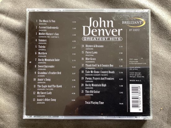 John Denver Greatest hits, John Denver | CD (album) | Muziek | bol