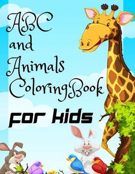 ABC and Animals Coloring Book for kids: Alphabet Coloring Book for ...