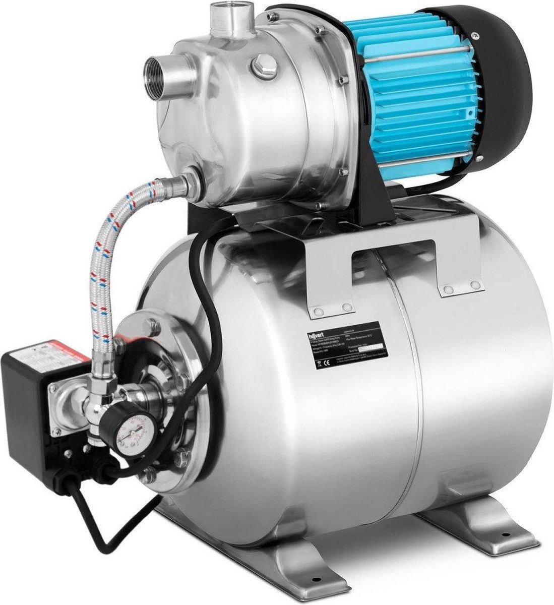 hillvert Zelfaanzuigende pomp - 3.100 L / h - 1.000 W - roestvrij staal ...