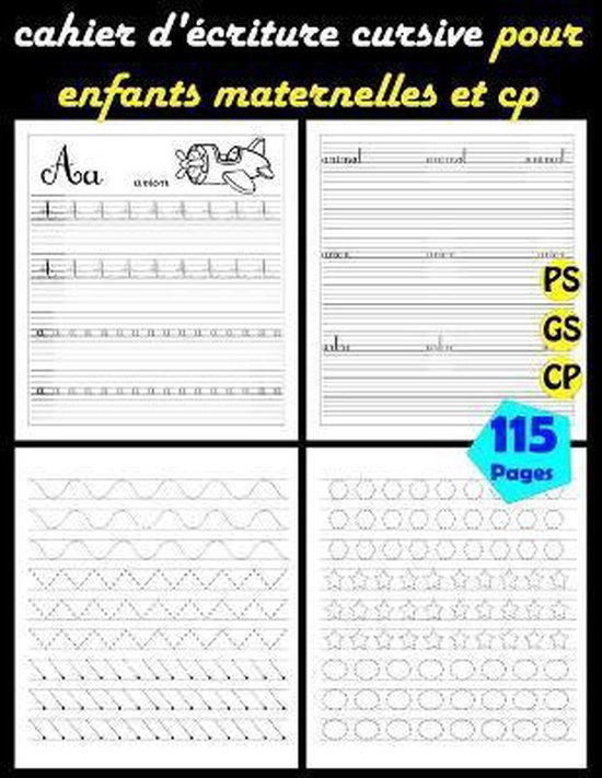 cahier d'ecriture cursive pour enfants maternelles et cp, Juilia Jo ...