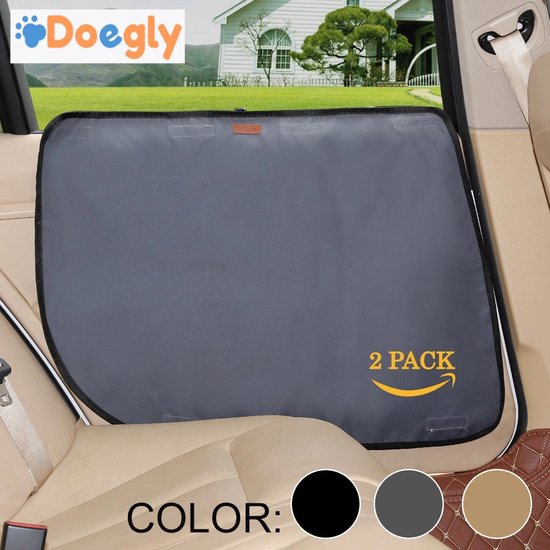 Autodeur bescherming voor honden (Set van 2 stuks) ZWART | bol