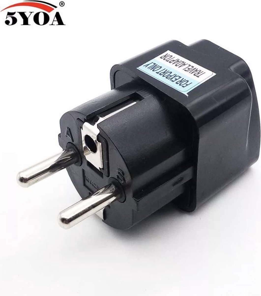 universal adapter plug charger zwart | bol.com