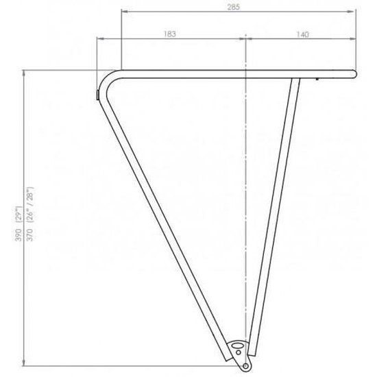 Tubus Vega Evo Rack "26/28""", black | bol.com