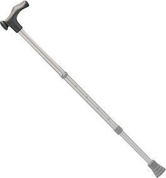 Wandelstok aluminium met anatomische handgreep: rechts, 73 - 96 cm | bol