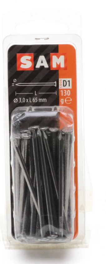 SAM Nagel platte kop 3x65mm ca, 130 gr. 815030 D1 | bol