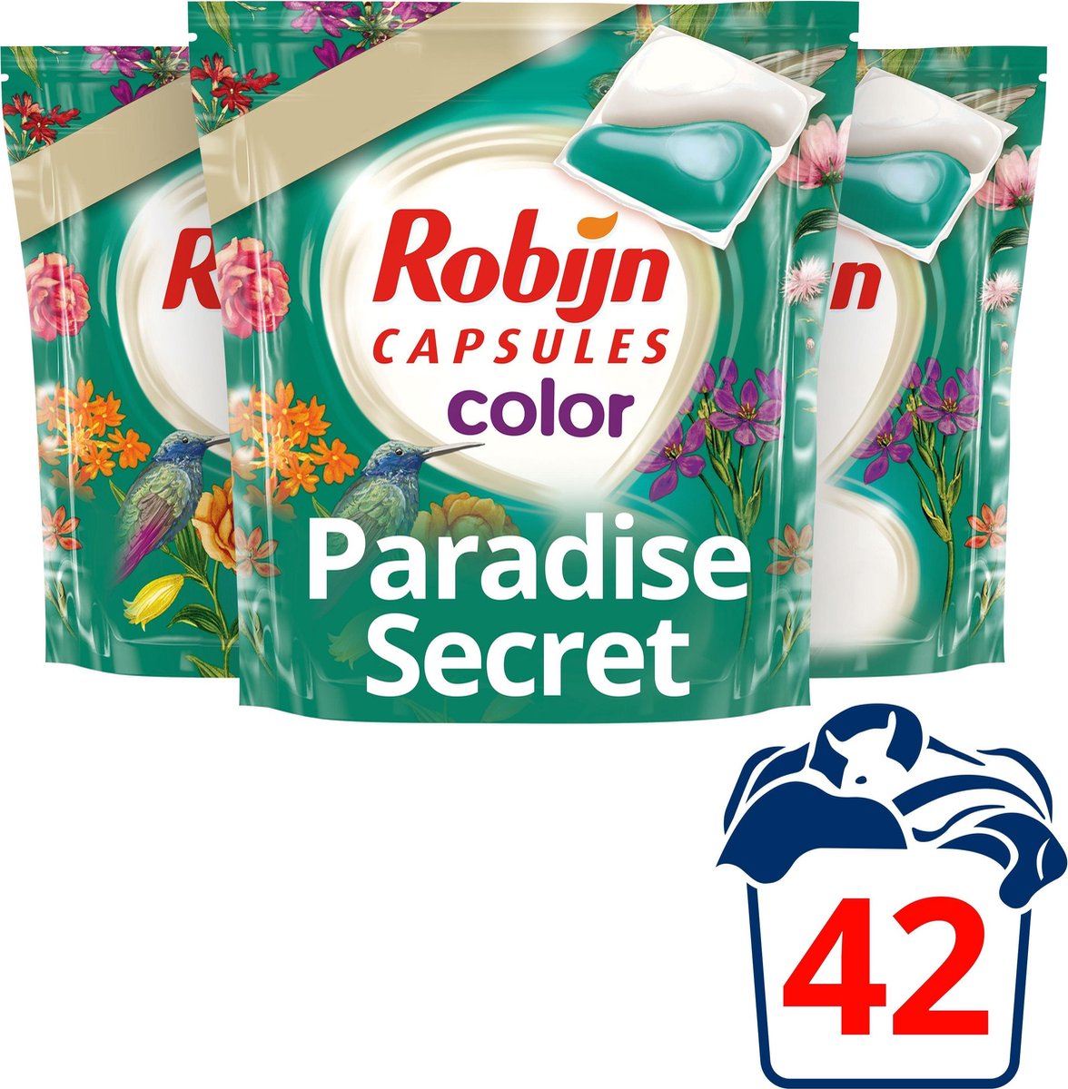 Robijn Paradise Secret Duocaps - 3 x 14 lavages - Pack économique | bol.com