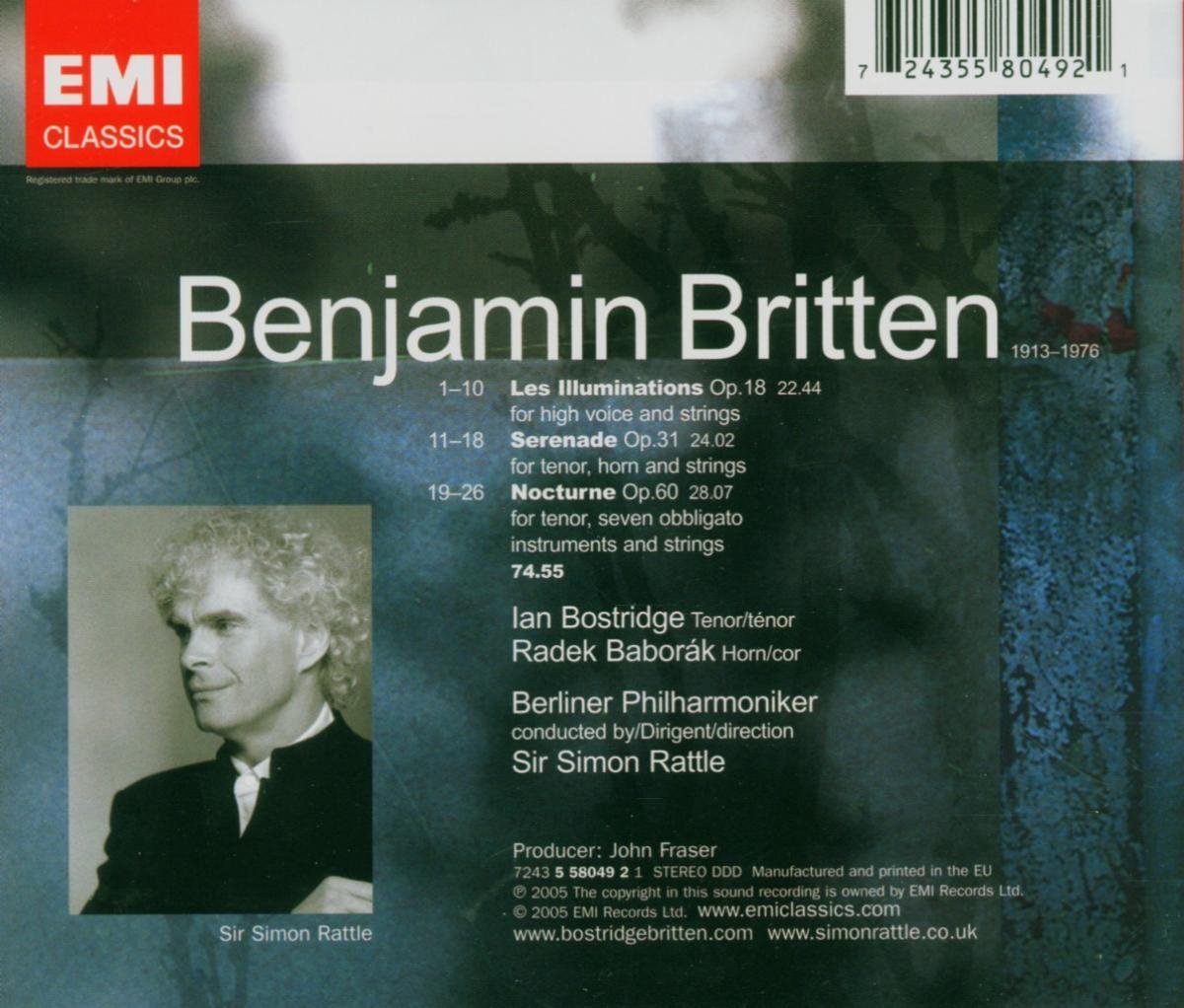 Britten/Les Illumination, Simon Rattle | CD (album) | Muziek | bol