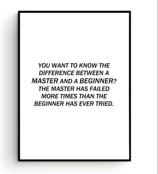 Postercity - Design Canvas Poster Difference Between a MASTER and ...