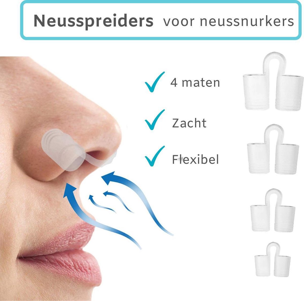 TrueSleep® Anti Snurk Beugel - Neusspreiders - Snurkbeugel | bol