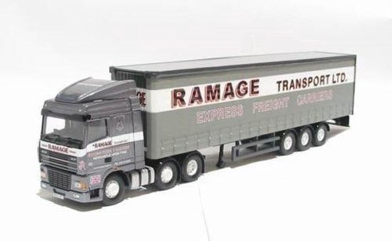 DAF XF Space Cab 6x2 + Semi-remorque bâche 'Ramage Transport Ltd' - 1: ...