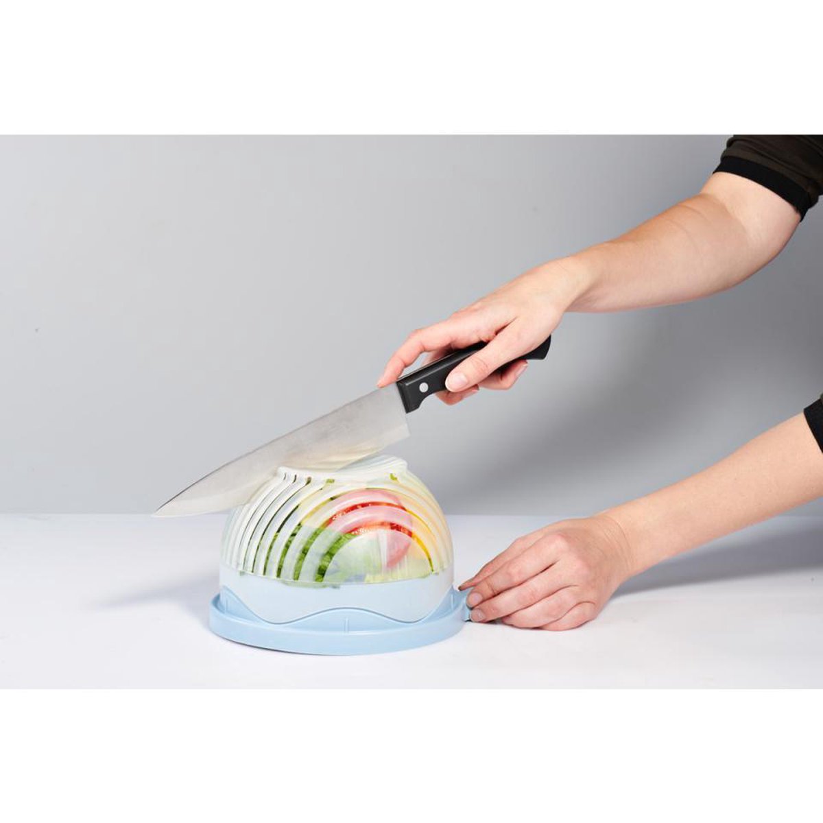 Alles-in-1- salademaker FIONA - Wit / Blauw - Kunststof - Keukenmachine ...