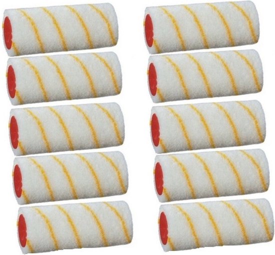 10x verfroller / vachtrollers - 10 cm - verfrollers voor het schilderen ...
