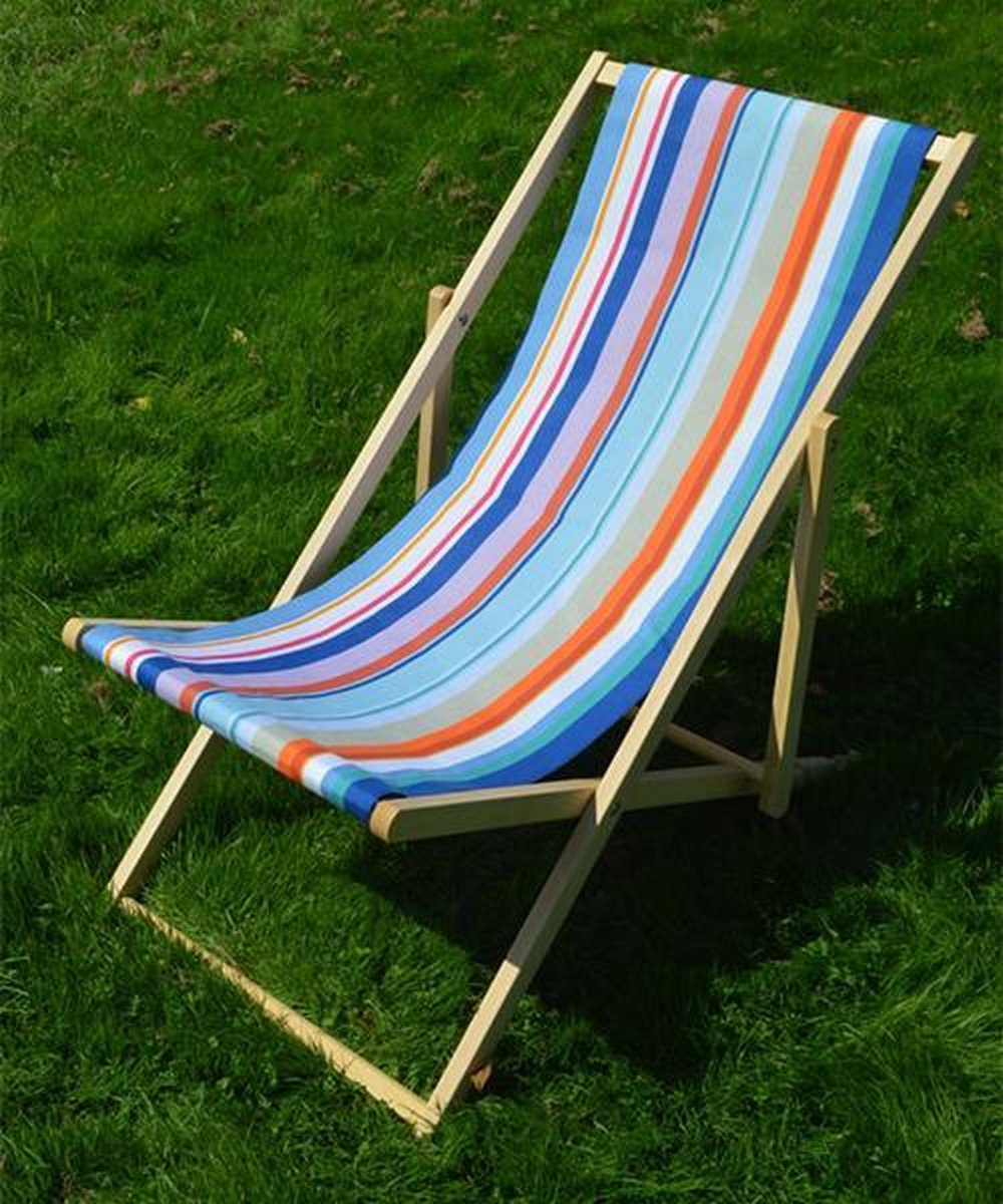 Strandstoel.net - houten strandstoel - canet - afneembare hoes in ...