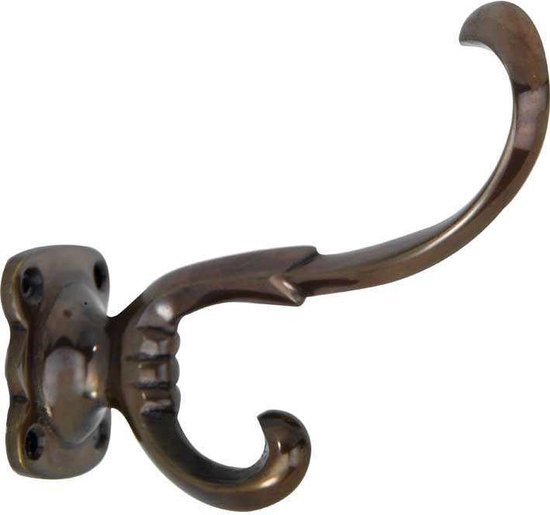 Hoedhaak Ross Messing antiek brons | bol.com