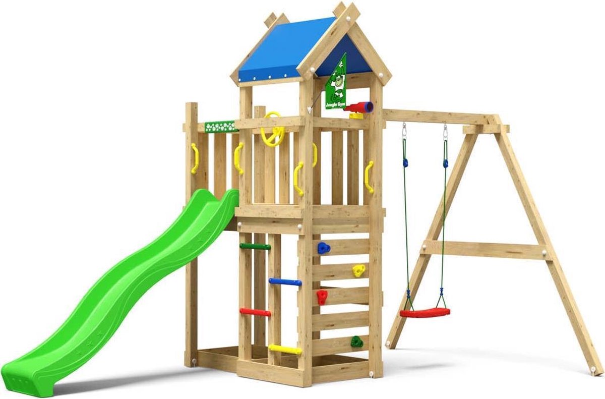 Houten Speeltoestel Kleine tuin • Nomad 1-Swing | bol.com