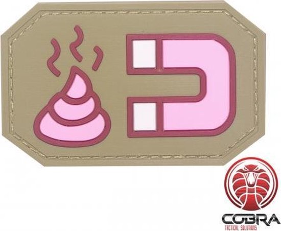 Shit Magnet PVC patch embleem met klittenband | bol