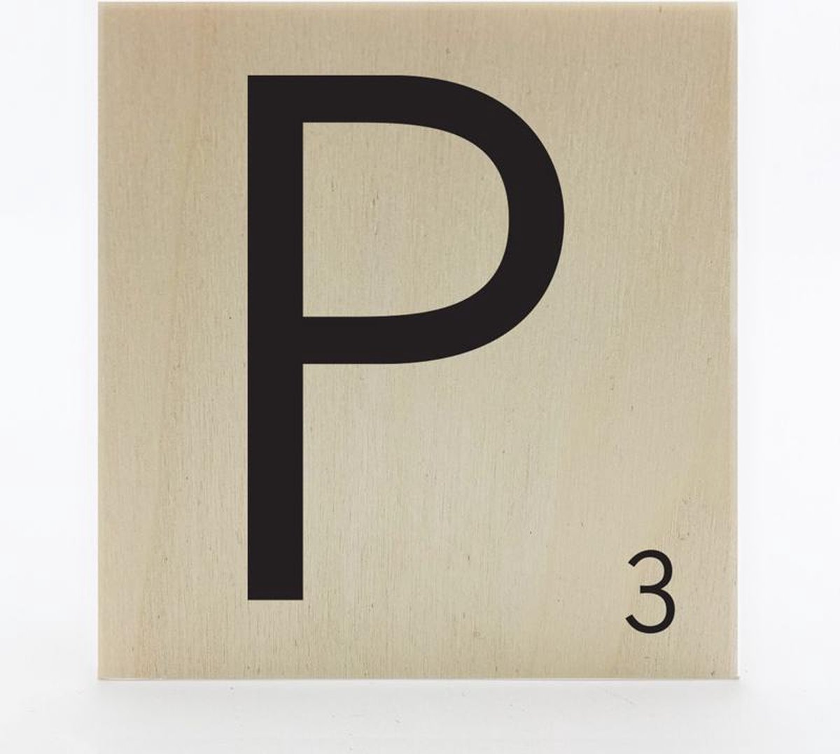Houten scrabble letter P - 8 x 8 cm | bol.com