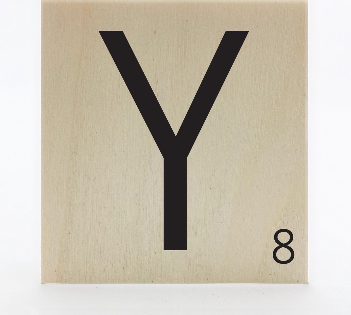 Houten scrabble letter Y - 8 x 8 cm | bol.com
