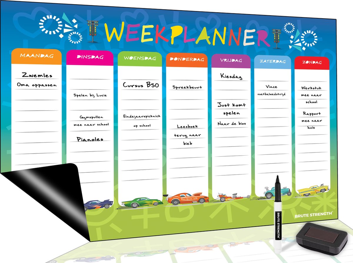 Magnetisch Weekplanner whiteboard (32) - A3 - Planbord - Dagplanner ...
