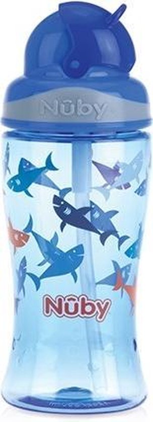 Nuby Flip-it Beker Uit Tritan 360ml Blauw 3jaar+ | bol.com