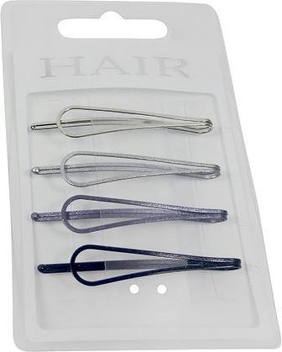 Haarspeld Schuifspeldjes Druppel Grijs Zilver | bol.com