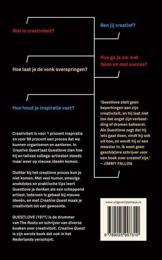 Creative Quest (ebook), Questlove | 9789025907327 | Boeken | bol