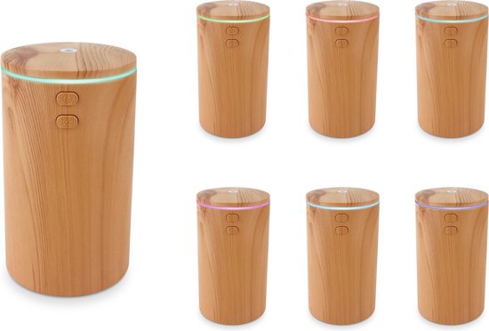 JAP AD04 Aroma Diffuser - 7 kleurige verlichting - Timer - Vernevelaar ...